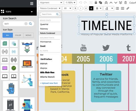 free timeline maker create a timeline infographic venngage