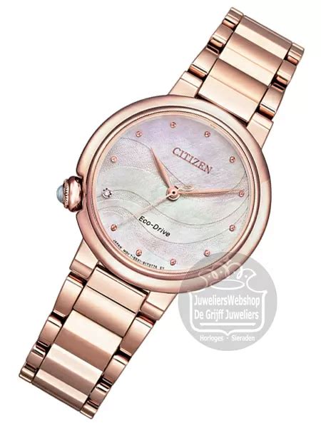Citizen L Em0912 84y Dames Horloge Eco Drive Ladies Rose Parelmoer