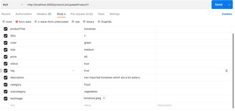 node js while updating my product data i got this error