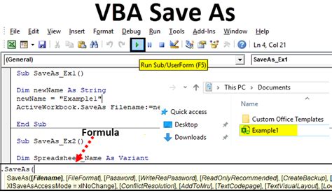vba save as how to save file using excel vba save as function