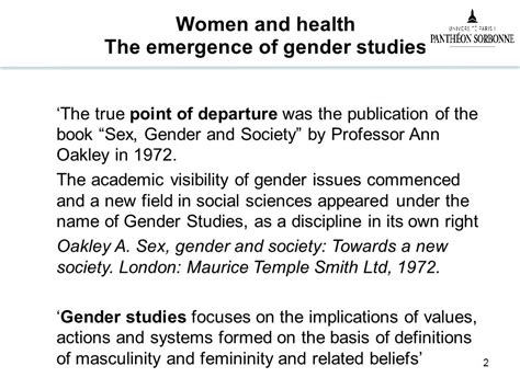 Women And Health 2015 2016 Université De Paris 1 Panthéon Sorbonne Pr