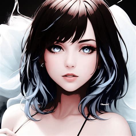 Girl Realistic Icon Edit Perfect Dual Color Hair Icon 5 Love Moon