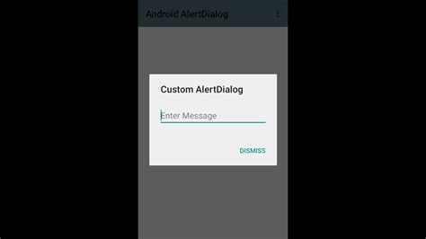 android custom dialog and alertdialog to make user decision tutorial