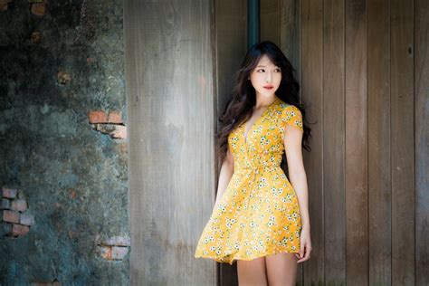 Black Hair Long Hair Asian Woman Model Dress Girl Hd Wallpaper