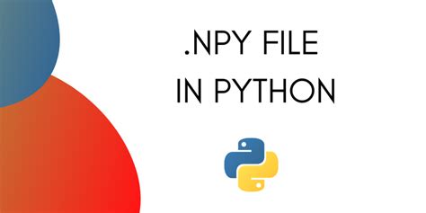 how to save in npy format askpython