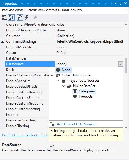 getting started winforms gridview control telerik ui for winforms