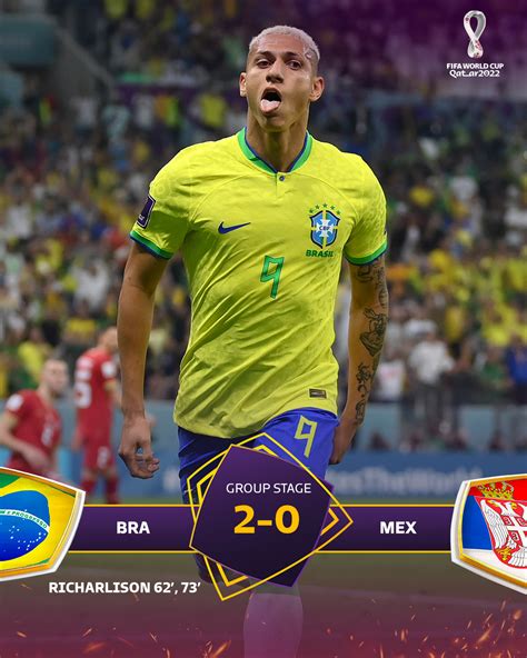 Nbc Sports Soccer On Twitter Richarlisons Brace Leads Brazil To
