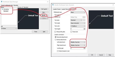 solved leader settings autodesk community