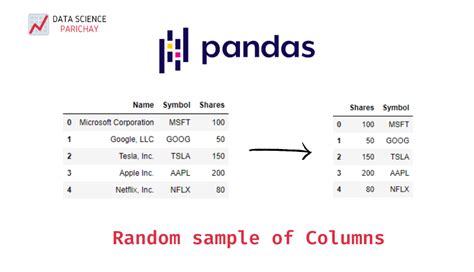 pandas random sample of columns data science parichay