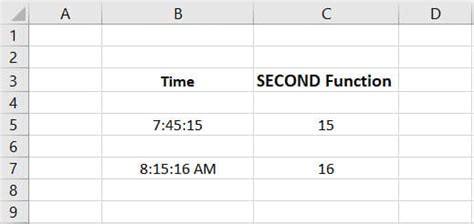 how to use the second function in excel