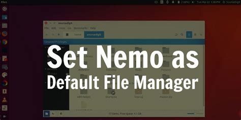 set nemo as the default file manager on ubuntu linux