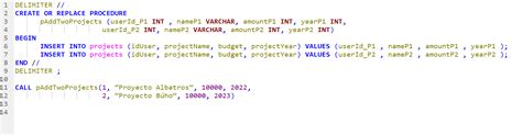 Sql Fallo Sintaxis Mysql Procedure Insert Call Stack Overflow En