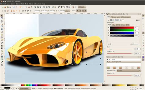 inkscapeを使ってlinuxでもベクターグラフィック pc freedom