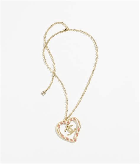 Halsband Metall Glaspärlor Och Naturstenar Gold Pearly White Red