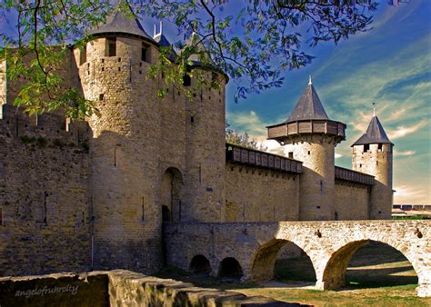 Fonds Decran Château Fort Castle Carcassonne France Villes