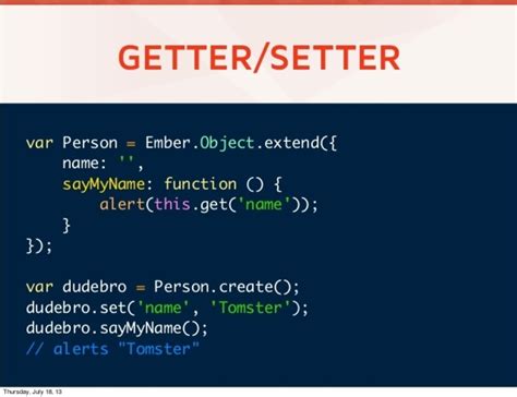 using getter and setter to set properties and manipulate responses to
