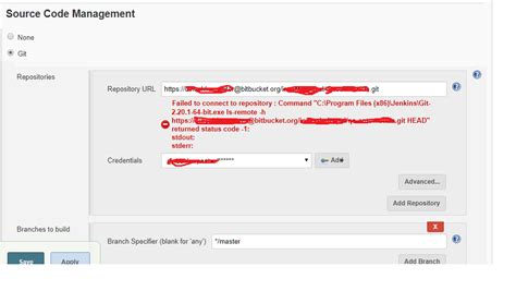 jenkins git integration issue while connecting to