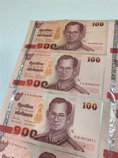 Yahoo オークション 1円スタート タイ紙幣 旧紙幣 100バーツ×9枚 20