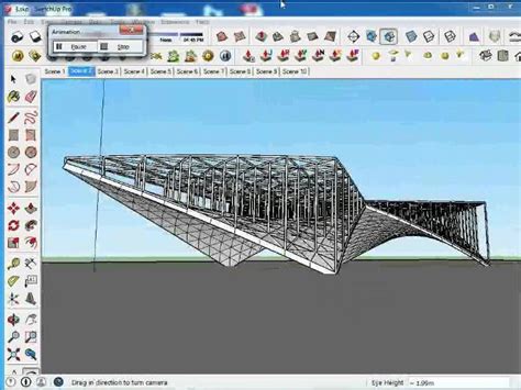 sketchup modeling tensilestructure plugin curviloft lines2tubes
