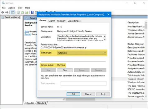 windows could not start the windows update service on local computer