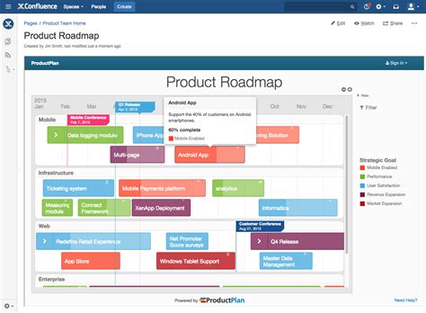 integrate your roadmap into confluence