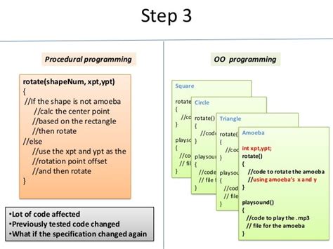 object oriented programming vs procedural programming