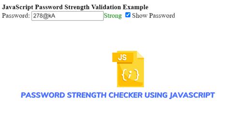 password strength checker using javascript password strength checker