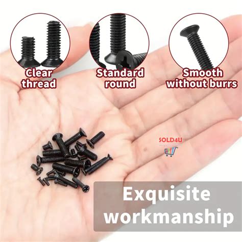 Spanners And Wrenches 250pcs Set M2 M2 5 M3 Screws Flat Head Phillips