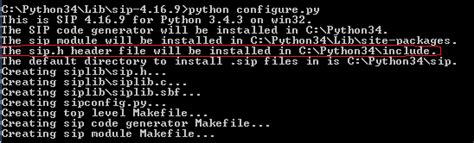 python how to install sip and pyqt on windows 7 stack overflow