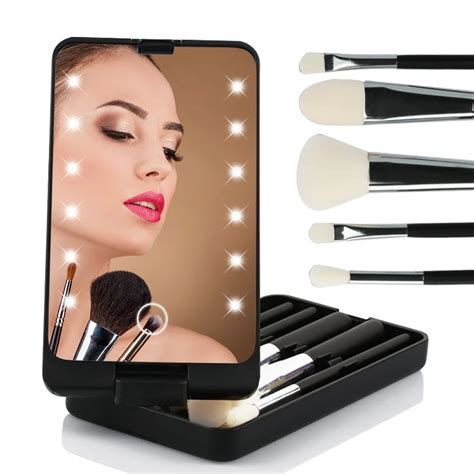 Foldable Ipad Mini Size Travel Comfortable Cosmetic Compact Folding Led