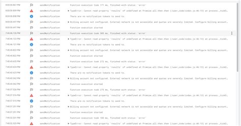 node js user to user notifications not working firebase index js