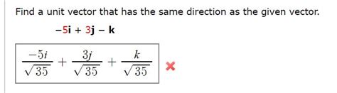how to find unit vector in the direction of the given vector
