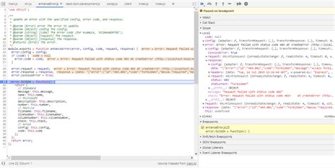 typeerror cannot assign to read only property tojson of object error