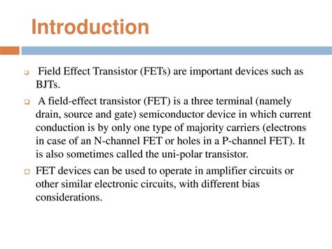 Ppt J Fet Junction Field Effect Transistor Powerpoint 42 Off