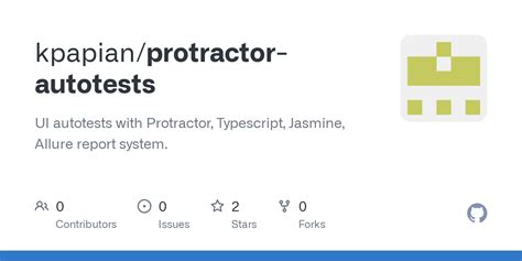github kpapian protractor autotests ui autotests with protractor