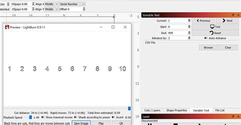 variable text serial numbers lightburn software questions [official