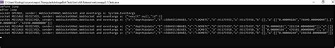 c websocket only receives messages if console write is present