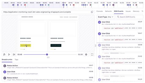 react error and performance monitoring sentry