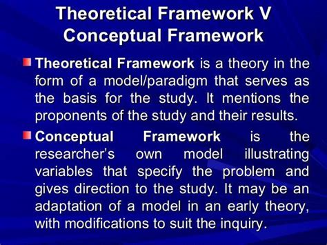 Difference Of Conceptual Framework To Theoretical Framework Of A Thesis