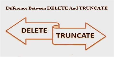 difference between delete and truncate assignment point