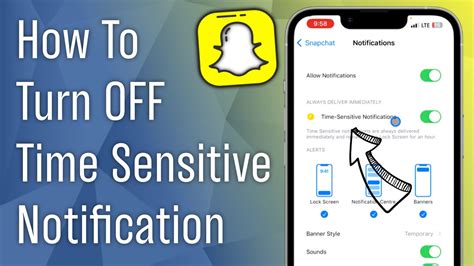 How To Turn Off Time Sensitive Notification On Snapchat Youtube