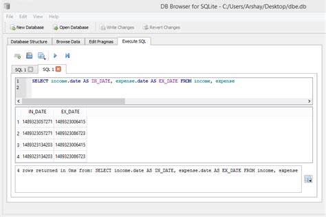 database how to get data from two tables of sqlite and sort data