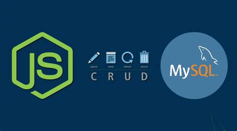 how to build a basic crud application with node and mysql