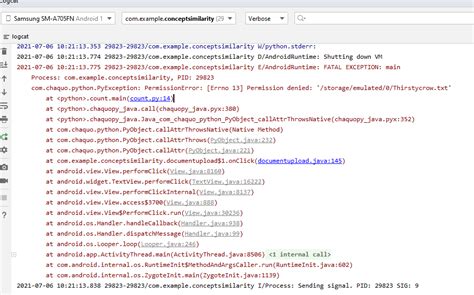 java permission denied while accessing file android 11 stack overflow