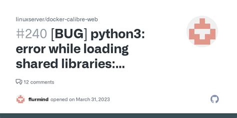 [bug] python3 error while loading shared libraries libm so 6 cannot