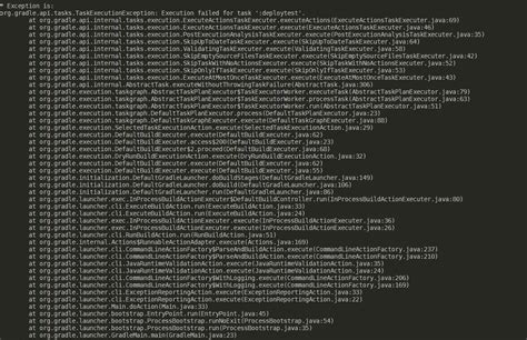 java springboot project deploy with gradle execution failed for