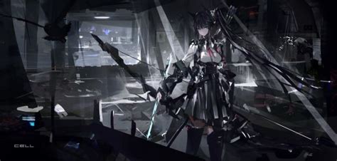 Wallpaper Cell Artist Portrait Display Anime Girls Blame Cyborg