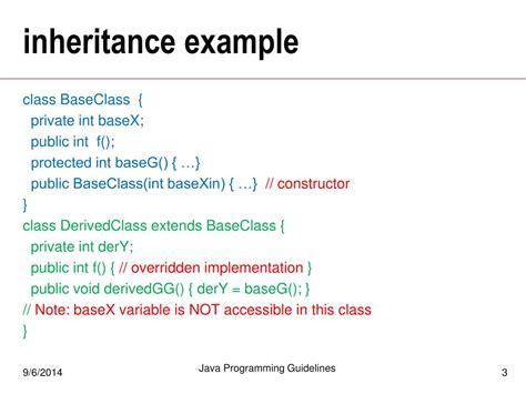 ppt inheritance using java powerpoint presentation free download