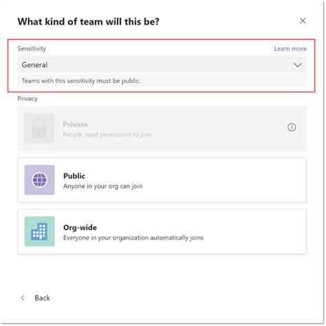 sensitivity labels for microsoft teams microsoft teams microsoft learn