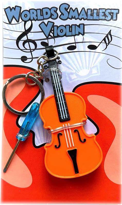 Munnygrubbers Original Worlds Smallest Violin Toy Keychain With